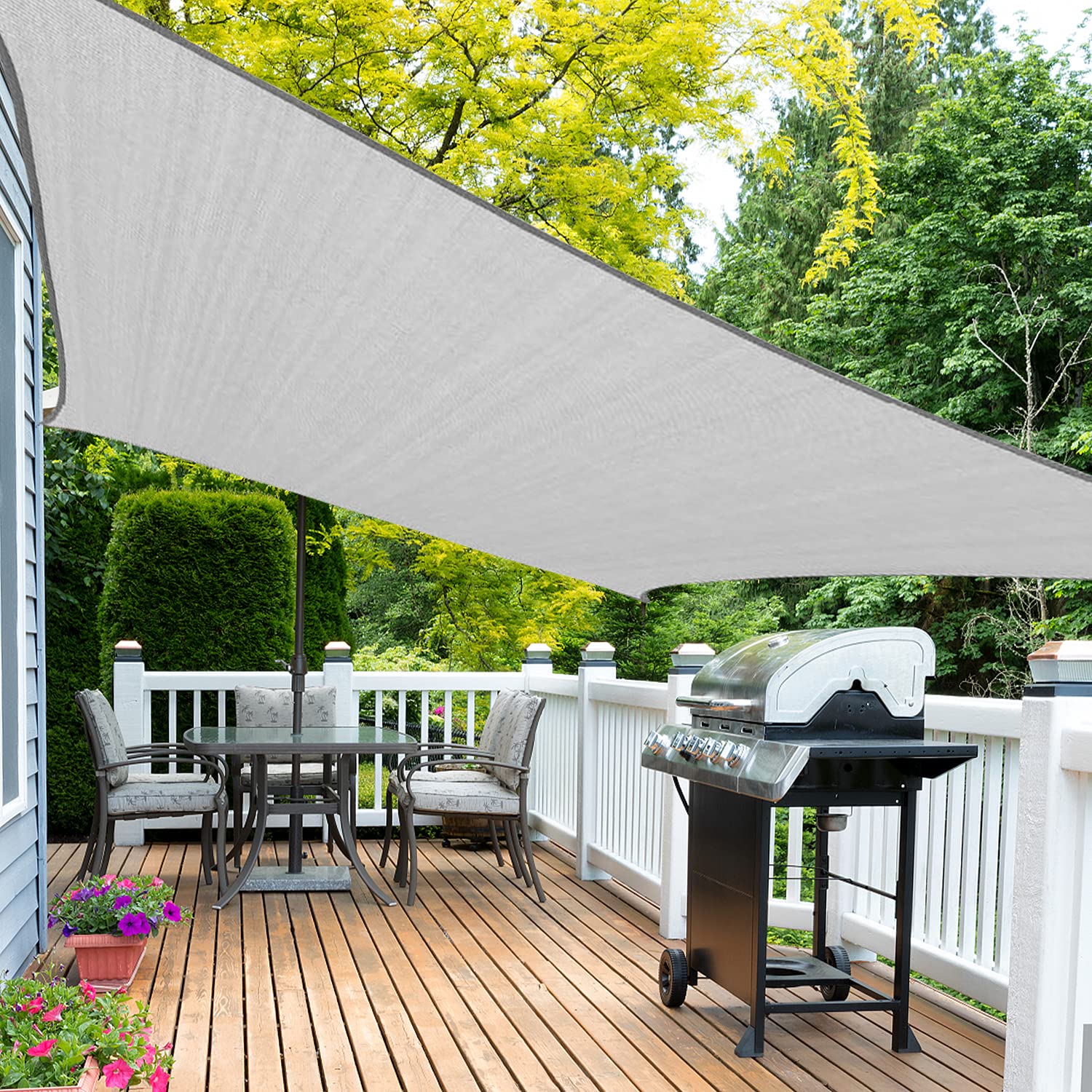 Artpuch Sun Shade Sail Canopy 10'x15' Rust Red Cover for Patio Outdoor